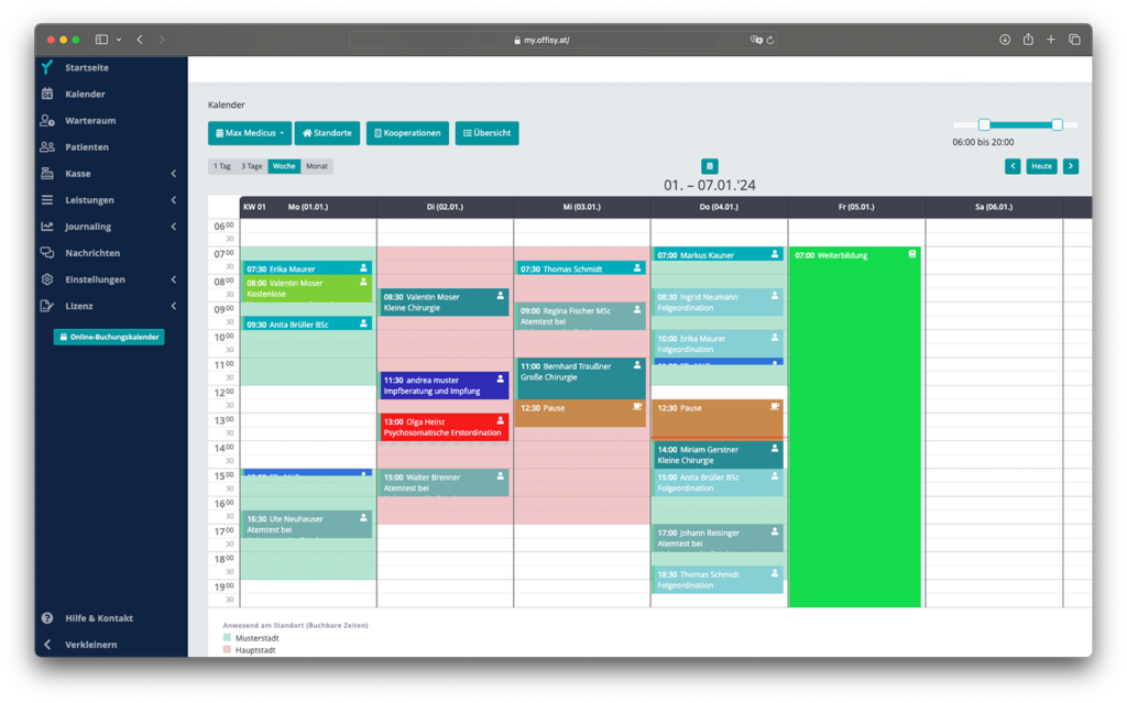 Bürosoftware aus Österreich | Terminbuchung Software - offisy